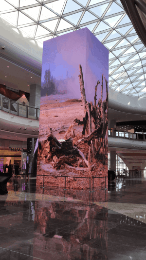 Dynamo LED Displays Install Huge LED Tower In Muscat, Oman