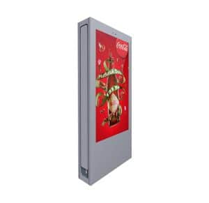 Outdoor double sided floor standing LCD digital signage